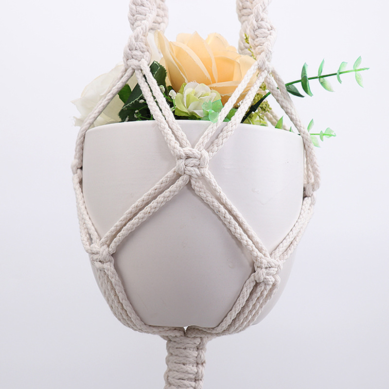 Decorative Hand-woven Cotton Rope Hanging Planters - Buy wholesale ...