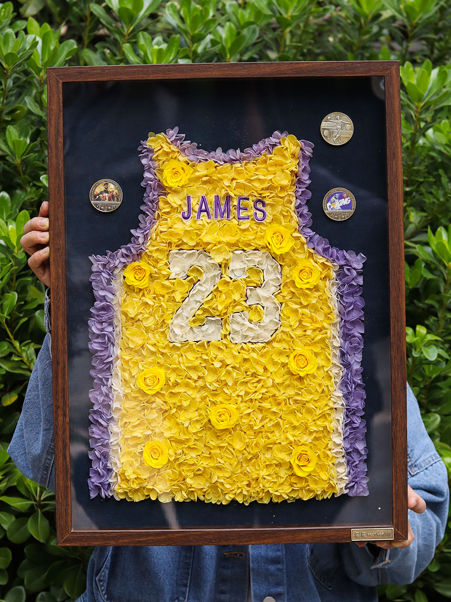 Forever Flowers Basketball Stars Kobe James NBA Jersey - Buy home decor ...