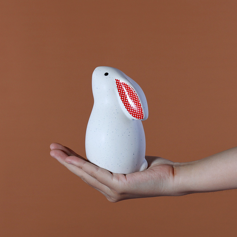Ceramic Bunny Rabbits Porcelain Modern Art Home Decoration - Buy modern ...